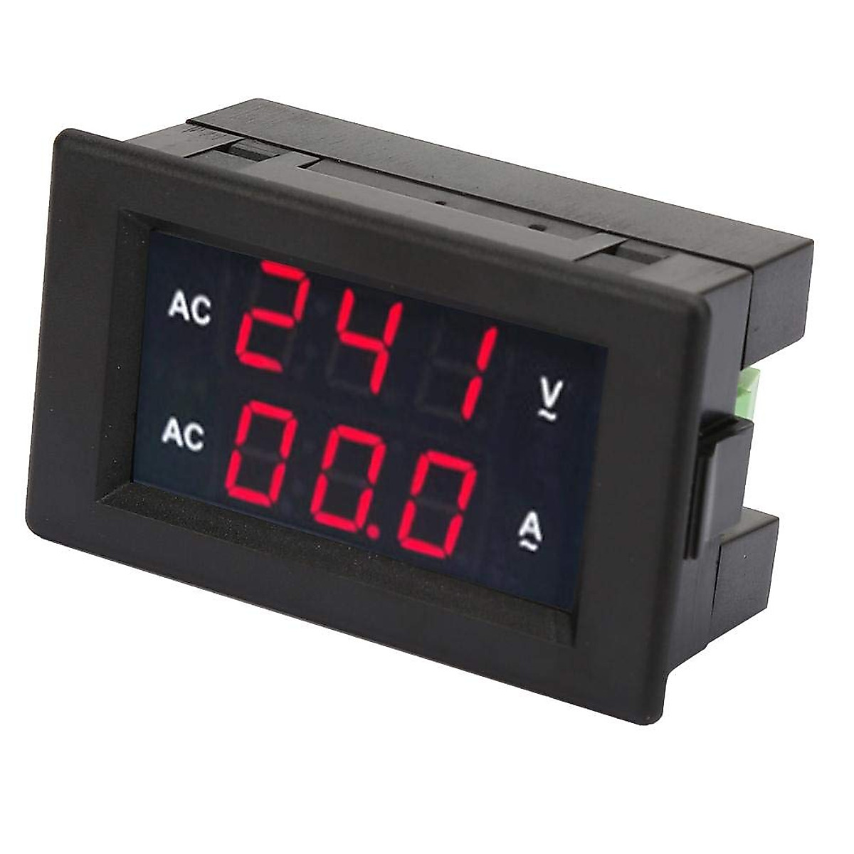 AC 100~300V LED Digital Voltage Current Multimeter, Dual Display Volt Amp Meter Gauge Panel 0-10A(Red-Red)