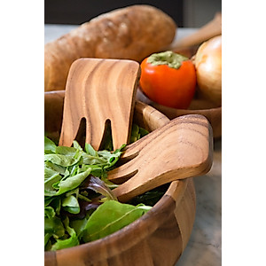 Ironwood Gourmet Kodiak, 1.5 x 3.75 x 6 inches, Bear Claw Salad Server Set