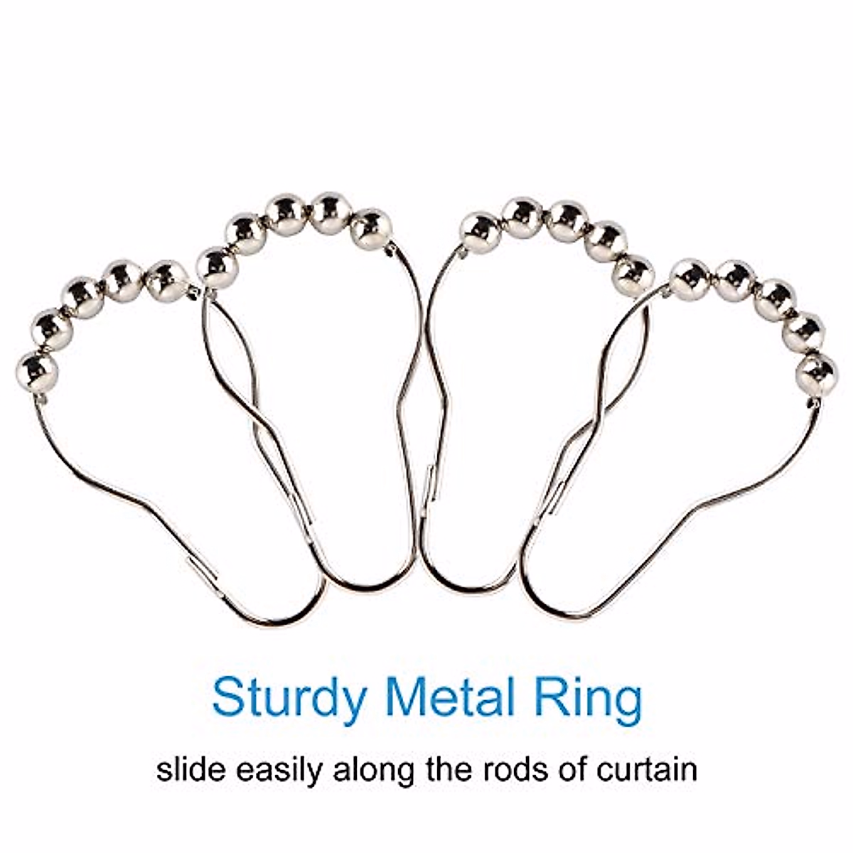 Bsagve 3 Pack Hanging Mesh Shower Caddy Organizer with 6 Pockets, Shower Curtain Rod/Liner Hook Fabric Storage Bag Bathroom Door Hanger, Dorm RV Space Saving, Kids Bath Toy Organizers with 4 Rings