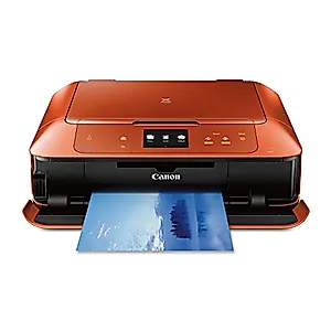 CANON MG7520 Wireless Color Cloud Printer with Scanner and Copier: Mobile, Smart Phone, Tablet Printer, and AirPrint(TM) Compatible,Burnt Orange