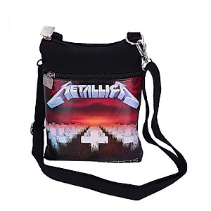 Nemesis Now Officially Licensed Metallica Master of Puppets Shoulder Bag, Metal, Black, 23cm