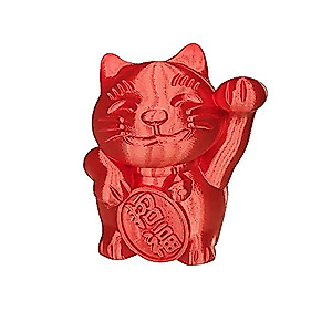 CC3D Silk Red PLA Filament 1.75 mm 1KG 3D Printer Filament Spool FDM 3D Printing Material Shiny Finish Silky PLA Glossy Metal Filament Metallic Red PLA