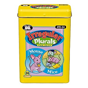Super Duper Publications | Irregular Plurals Fun Deck Flash Cards | Educational Learning Resource for Children