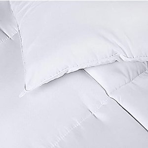 Utopia Bedding Comforter Duvet Insert - Quilted Comforter with Corner Tabs - Box Stitched Down Alternative Comforter (Queen, White)