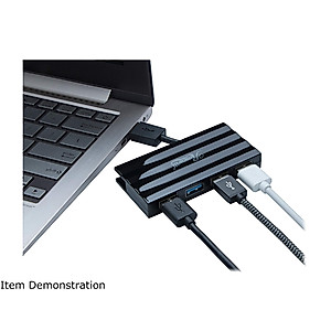 Rosewill RHB-320B USB 3.0 4 Ports Mini Hub with Built-in Cable
