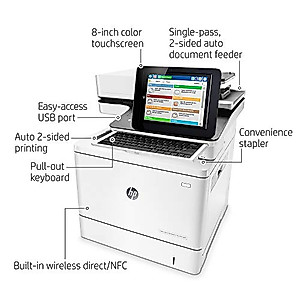 HP Color LaserJet Enterprise Flow MFP M577z | Streamline complicated workflows | Fast scan speeds | Built-in OCR software (B5L48A)