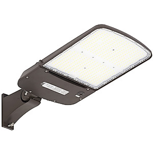 hykolity 240W/300W Switchable LED Parking Lot Light, 150LM/W 5000K LED Street Lighting with Photocell Sensor[750W-1000W HPS Equiv.] 5000K 100-277V, Commercial Adjustable Arm Mount LED Shoebox Light