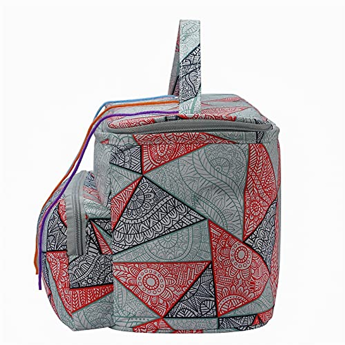 HEXILIN Empty Knitting Yarn Storage Case Carrying Knitting Needles Crochet Hooks Sewing Accessories Bag (Blue, One Size)