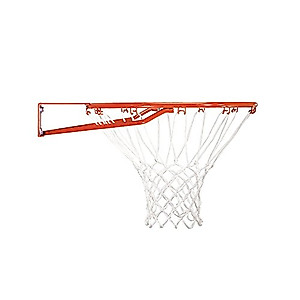 Lifetime Pro Court Height Adjustable Portable Basketball System, 44 Inch Backboard, Red/White