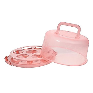 EXQUIMEUBLE portable cake box cupcake carriers cake packing holders refrigerator stand egg container cake carrier with lid and handle muffin pan Portable cupcake containers cupcake Transporter