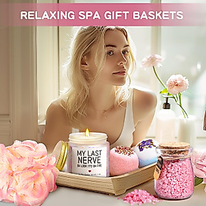 Gifts for Women,Birthday Gifts for Women Friendship,Spa Gifts Basket with Wine Tumbler,Gift Set for Women,Self Care Gift Idea for Mom,Her,Female Friend,Sister,Wife,Unique Gifts for Women