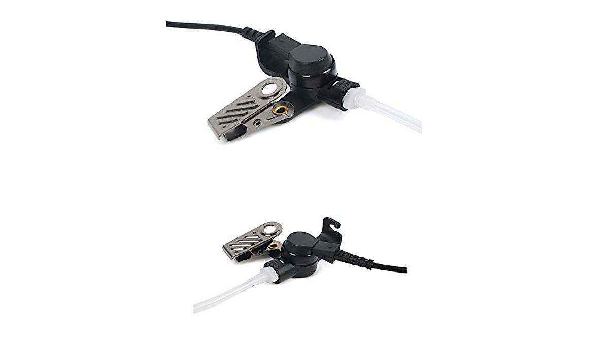 HYS Receiver/Listen ONLY Surveillance 3.5mm Headset Earpiece with Clear ...