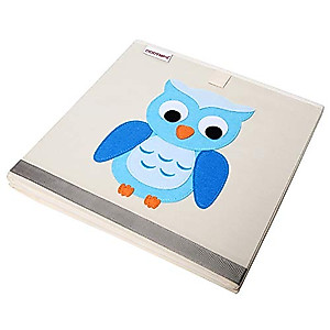 DODYMPS Foldable Animal Toy Storage Bins/Cube/Box/Chest/Organizer for Kids & Nursery, 13 inch (Owl)