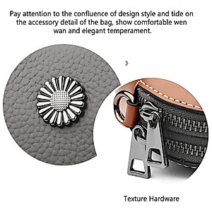 Lecxci Small Women's Soft Vintage Leather Crossbody Travel Smartphone Bag Wristlets Clutch Wallet Purse (Patchwork-Black)