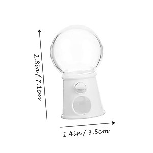 Abaodam 8pcs Mini Machine Cake Favor Boxes for Wedding Mini Vending Machine Money Coin Bank Mini Gumball Machine for Kids Cake Topper Decor Gumballs Machines for Candy