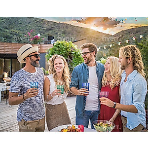 SCANDINOVIA - 20oz Unbreakable Premium Iced Tea Drinking Glasses Tumbler Set of 6 - Super Grade Acrylic - Perfect for Gifts - Dishwasher Safe - Plastic Cups Acrylic Drinking Glasses Drinkware