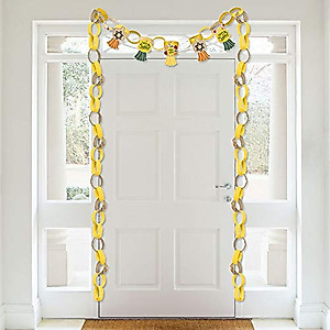 Big Dot of Happiness Sukkot - 90 Chain Links and 30 Paper Tassels Decoration Kit - Sukkah Jewish Holiday Paper Chains Garland - 21 feet