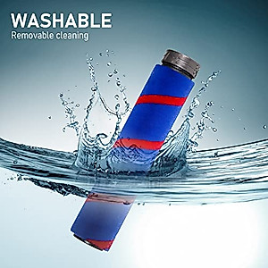 ALSTON Soft/Hard Roller Floor Brush Motorhead Attachment Vacuum Cleaner Head Replacement for Dyson V7 V8 V10 V11 V15 with LED Headlight and Triger Lock