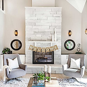 Pre-Strung Welcome Banner - NO DIY - Gold Glitter Welcome Banner - Pre-Strung on 6 ft Strand - Classroom, Office, Front Door, Baby & Bridal Showers Party Decorations & Decor. Did we mention no DIY?