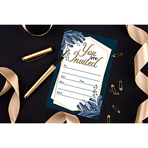 Stonehouse Collection | You Are Invited Formal Fill-in Party Invitations With Envelopes | 25 Invites & Envelopes | Wedding, Baby Shower, Rehearsal Dinner, Birthday Party (Formal Your Invited)