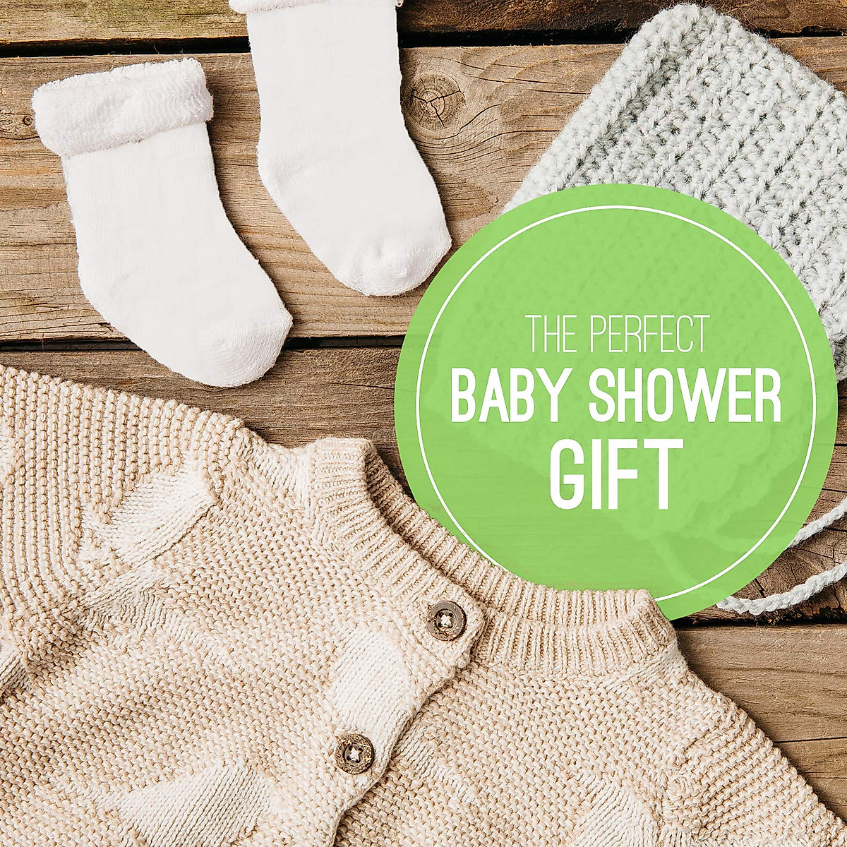 Kushies Newborn Terry Socks (White 6 pack, 0-3 Months)