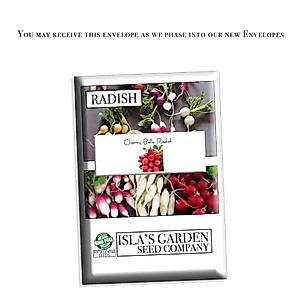 Cherry Belle Radish Seeds for Planting, 100+ Heirloom Seeds Per Packet, (Isla's Garden Seeds), Non GMO Seeds, Botanical Name: Raphanus sativus, Great Home Garden Gift