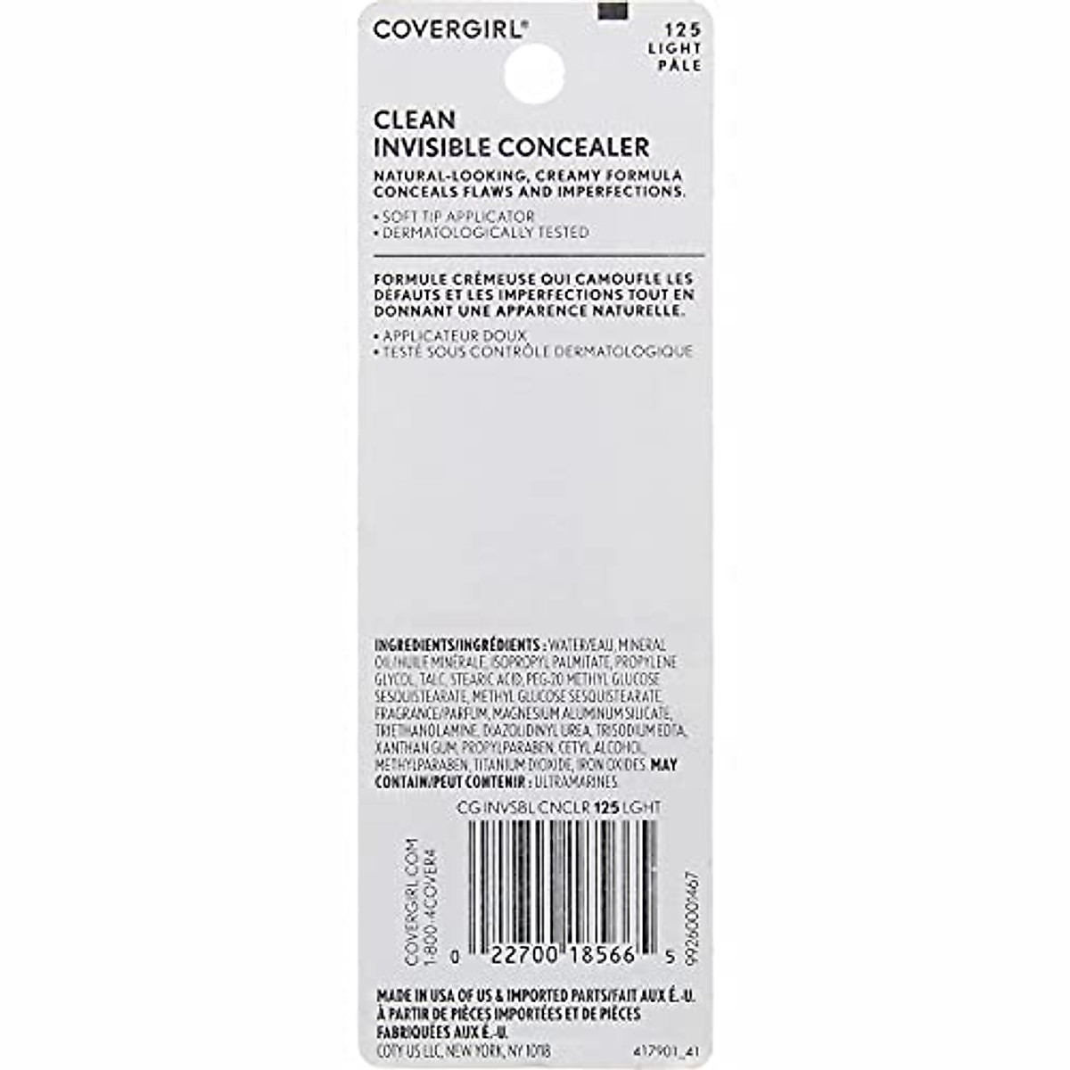 COVERGIRL Clean Invisible Lightweight Concealer Light.32 oz (packaging may vary)