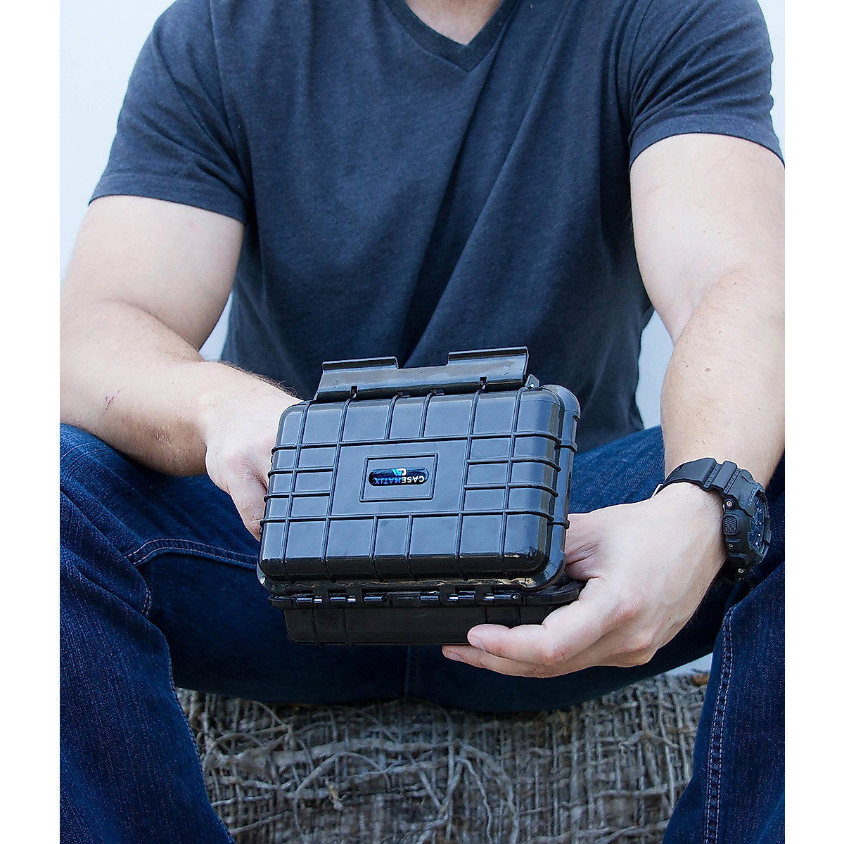 CASEMATIX Graded Card Storage Box Sports Trading Card Case Compatible With up 3 BGS 5 PSA Card Graded Sports Card Slabs - Airtight, Waterproof with Moisture and Dust Protection