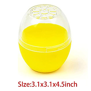 Tiydiygo 4PCS Transparent Fruit Vegetable Storage Containers for Refrigerators,Onion Garlic Lemon Tomatoes Shape Crisper Fresh Food Savers Storage Keeper for Fridge, Clear, TG146302334