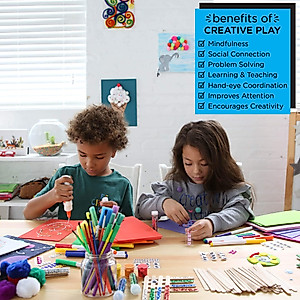 Horizon Group USA 200 Neon Fuzzy Sticks, Value Pack of Pipe Cleaners in 6 Colors, 12 Inches, Chenille Stems, Bendy Sticks, Great for DIY Arts & Crafts Projects, Classrooms & Craft Rooms