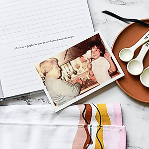 DUNCAN & STONE PAPER CO. Family Recipe Book & Keepsake Journal (160 Pages) – Blank Cookbooks for Family Recipes - Hardcover Recipe Scrapbook - Wife/Mom/Grandmas Recipe Book