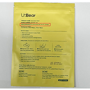 LitBear Acne Patch Pimple Patch, Pink & Yellow Star Shaped Acne Absorbing Cover Patch, Hydrocolloid Acne Patches For Face Zit Patch Acne Dots, Tea Tree Oil & Centella, 112 Patches, 14mm & 10mm