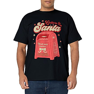 Letters To Santa Vintage Mailbox Merry Christmas Xmas Vibes T-Shirt