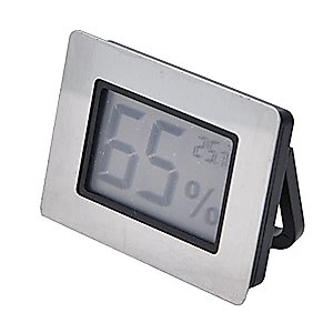 LCD Electronic Thermometer Hygrometer, Clear Display, Wide Application for Cigar Box, Storage Cabinet, Wardrobe, Embedded Design with Temperature and Humidity Measurement Accuracy
