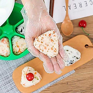 6 in 1 Onigiri Mold Triangle Sushi Mold, Sushi Mold Case DIY Onigiri Maker, Able to Make up to 6 Triangular Sushi at The Same Time Quickly And Easily