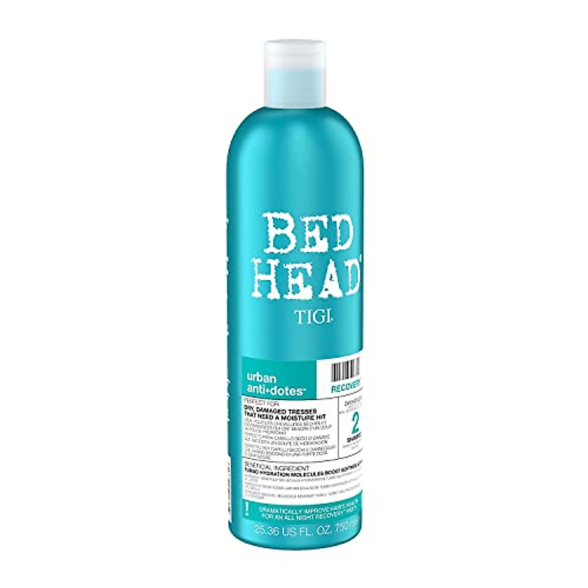 Bed Head by TIGI Urban Antidotes Recovery Shampoo and Conditioner for Dry Hair 25.36 fl oz 2 count
