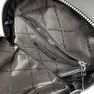 Michael Kors Jaycee Backpack Black Medium Leather, Black