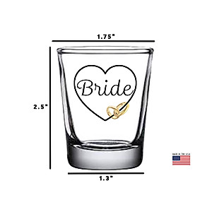 Rogue River Tactical Bride Shot Glass Set Gift For Husband Wife Newlywed Wedding Gift Novelty