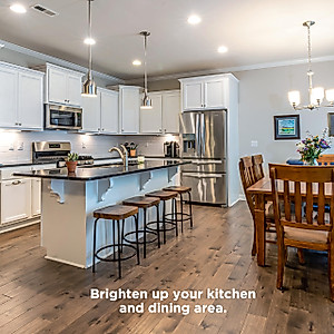 SLEEKLIGHTING A19 Light Bulbs 75 Watt Equivalent 11 Watt LED Bulb, 1100 Lumens, Dimmable, 5 CCT (2700K/3000K/3500K/4000K/5000K) Energy Star, E26 Base - (4 Pack)