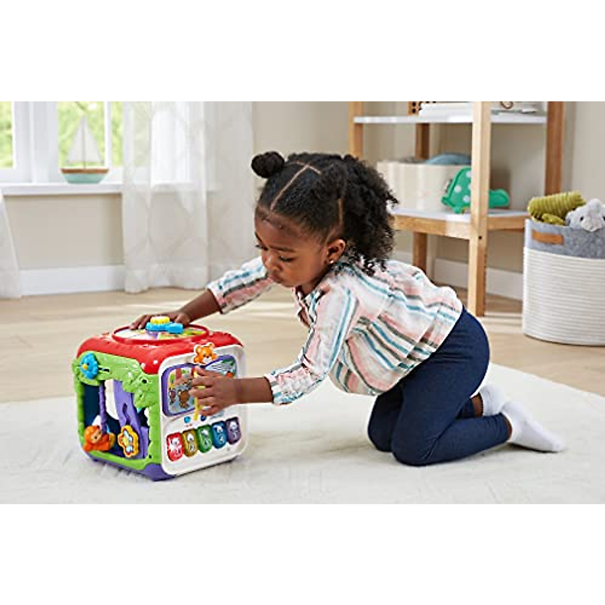VTech Sort and Discover Activity Cube (Frustration Free Packaging), Red
