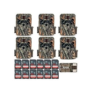 Browning Trail Cameras Strike Force Extreme (6-Pack) Bundle with 32GB SD Card (12-Pack) and USB Card Reader (19 Items)