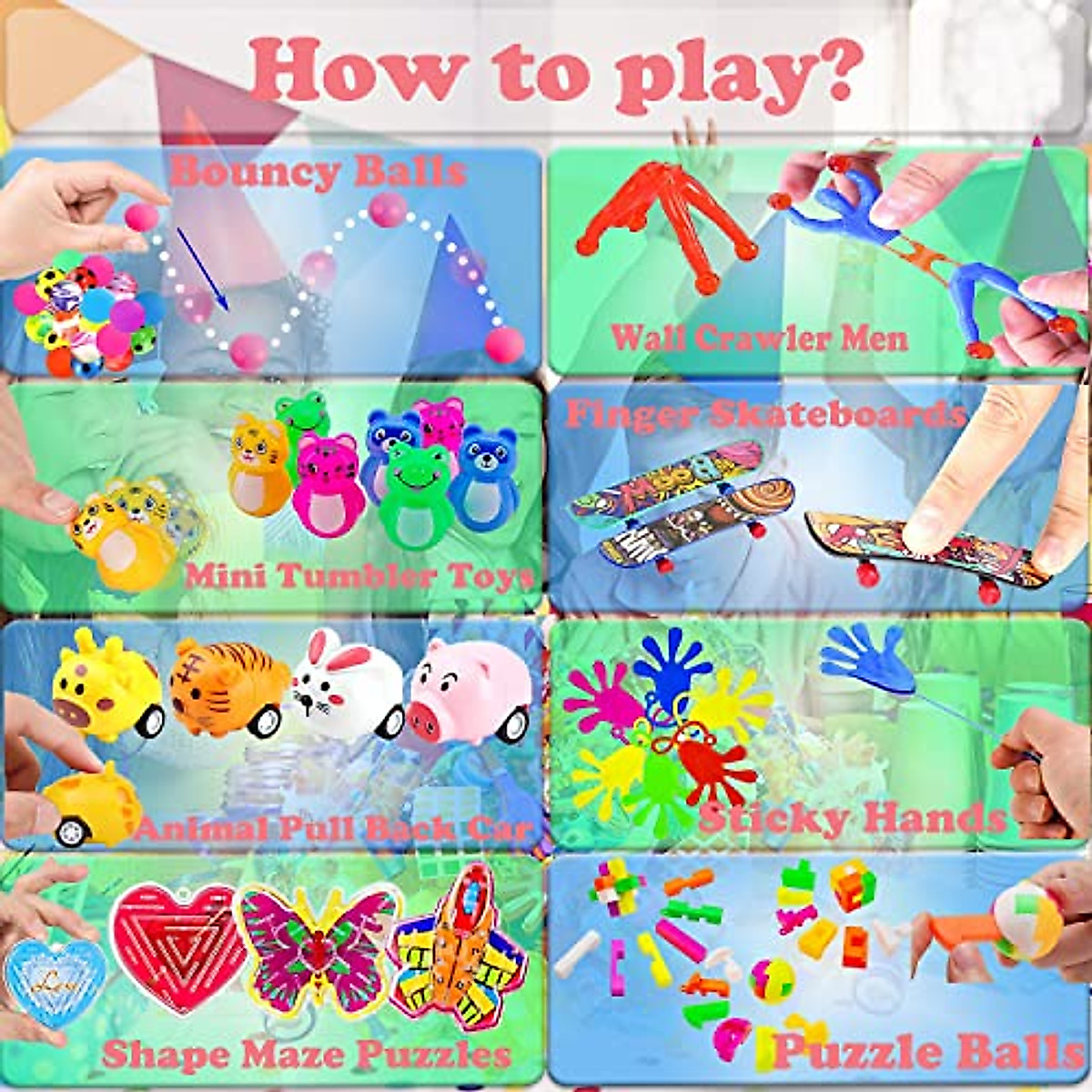 146 PCS Party Favors Toys Assortment for Kids, Treasure Box Toys for Classroom Carnival Prizes Rewards, Pinata Fillers Birthday Party Gifts Bulk Toys, Goodie Bag Claw Machine Stuffers for Kids