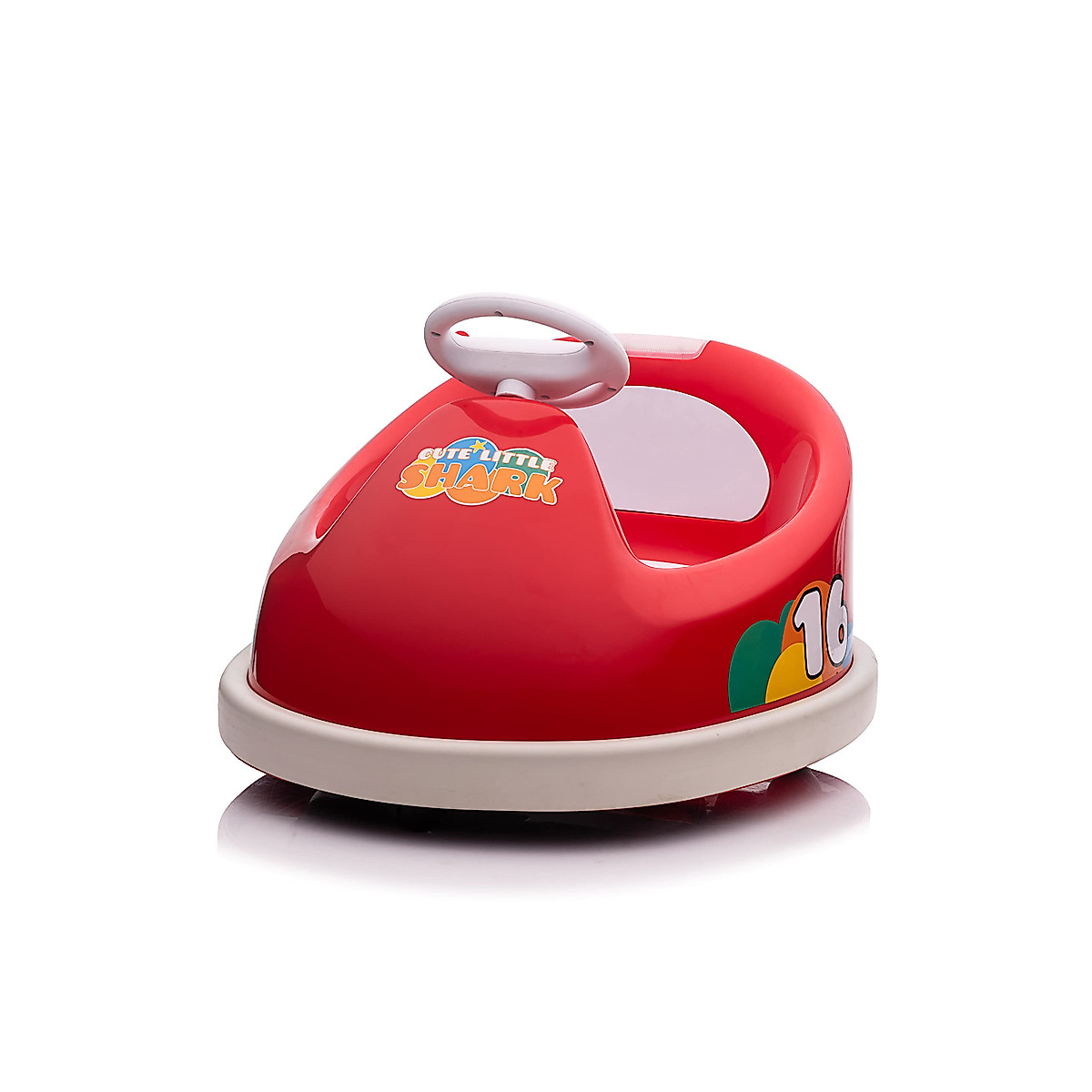 Best Ride On Cars Bumperz Kids Electric 6V Battery Powered Ride On Bumper Car Vehicle for Ages 2-4 Years Old - Anti Collision Bar, 360 Degree Spin, LED Lights, Seat Belt, Music, Red