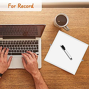 Small Dry Erase Board Whiteboard – Desktop Portable Mini White Board Desk Easel 10"x 10", 360 Degree Reversible to Do List Notepad for Office, Home, School. …