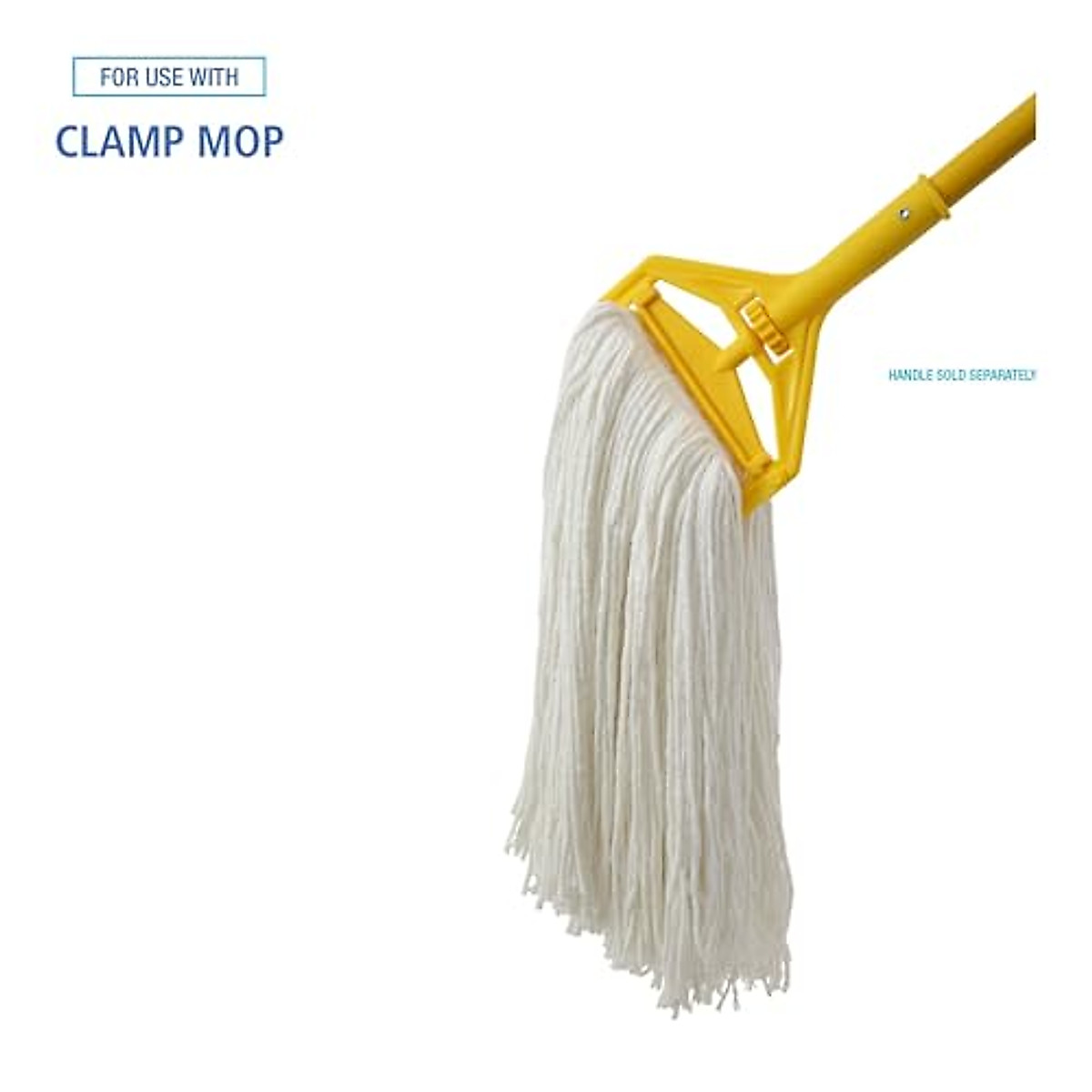 Boardwalk BWK2032RCT No. 32 Rayon Cut-End Wet Mop Head - White (12/Carton)