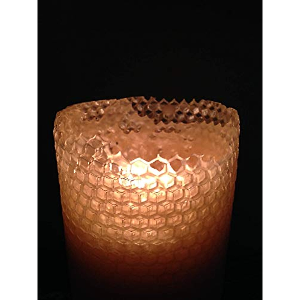 6 Inch Hand-Rolled Beeswax Pillar Candle by Little Bee of Connecticut