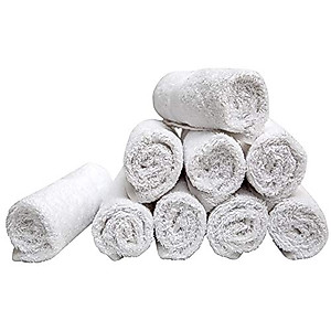 Pleasant Home Washcloths Set - 24 Pack (12” x 12”) – 570 GSM- 100% Ring Spun Cotton Wash Cloth - Super Soft and Highly Absorbent Face Towels (White)