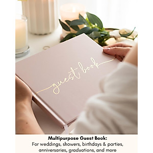Lamare Elegant Wedding Guest Book – The Perfect Polaroid Guest Book for Wedding Receptions, Birthdays, Baby Showers, and Special Events – A Stylish Sign-in Book for Guests