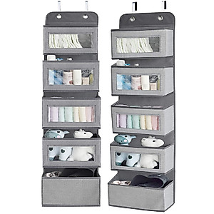 homyfort Over the Door Organizer, Hanging Baby Diaper Organizer for Nursery