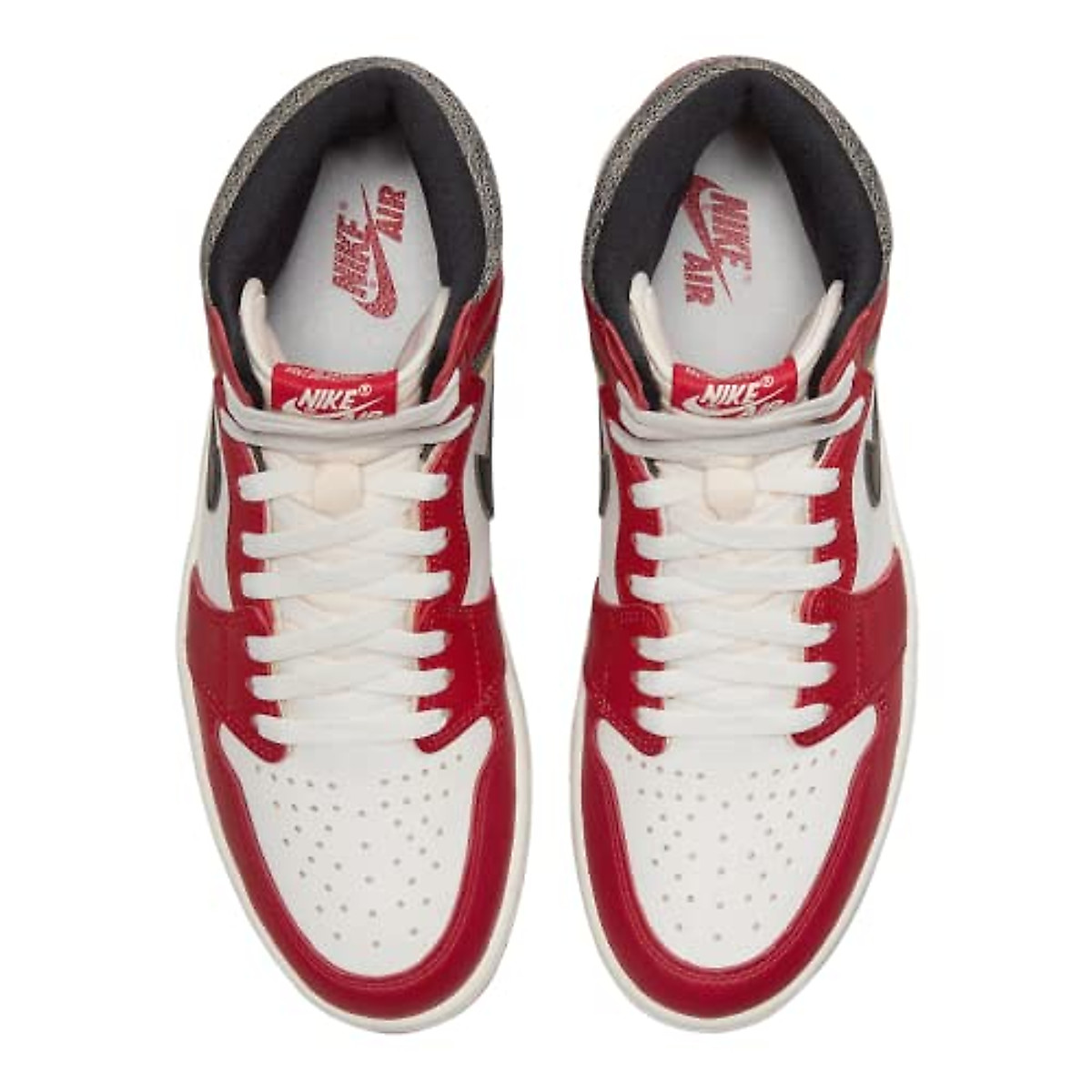 Nike Kids Air Jordan 1 Retro High OG GS Basketball Shoe, Varsity Red/Black/Sail/Muslin, 4 Big Kid